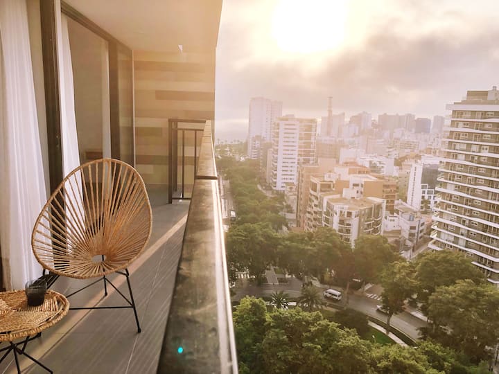 Apartment With Panoramic & Ocean View - Lima