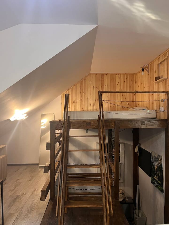 Big Attic Apartment Near Tauron Arena - Cracovie