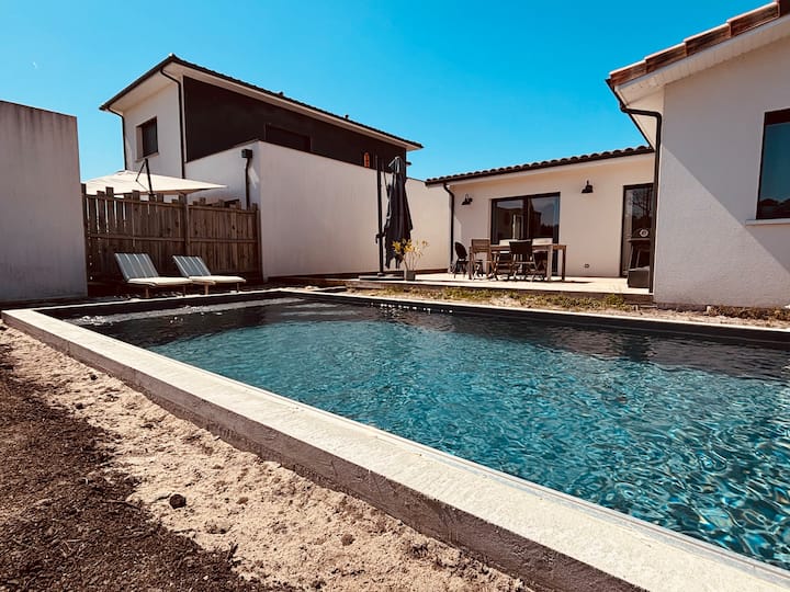 Villa Bassin D’arcachon Piscine Et Boulodrome - Audenge