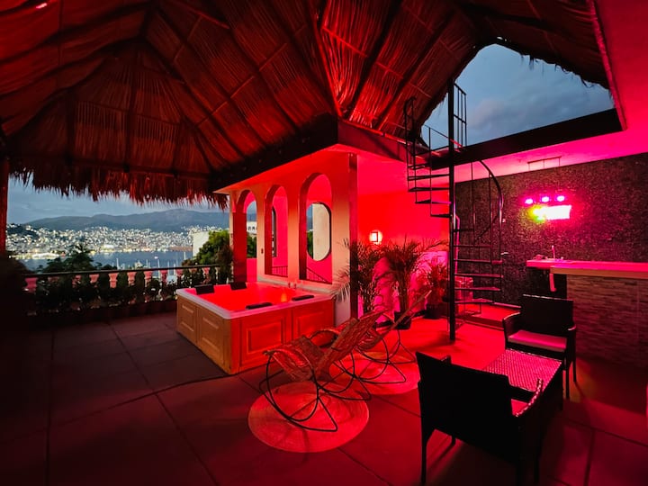 Loft Sunset, Jacuzzi Con Hermosa Vista Al Mar - Acapulco
