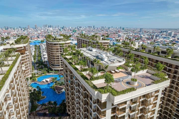 Relaxation Oasis Private Spacious 1br Amazing Pool - Phnom Penh