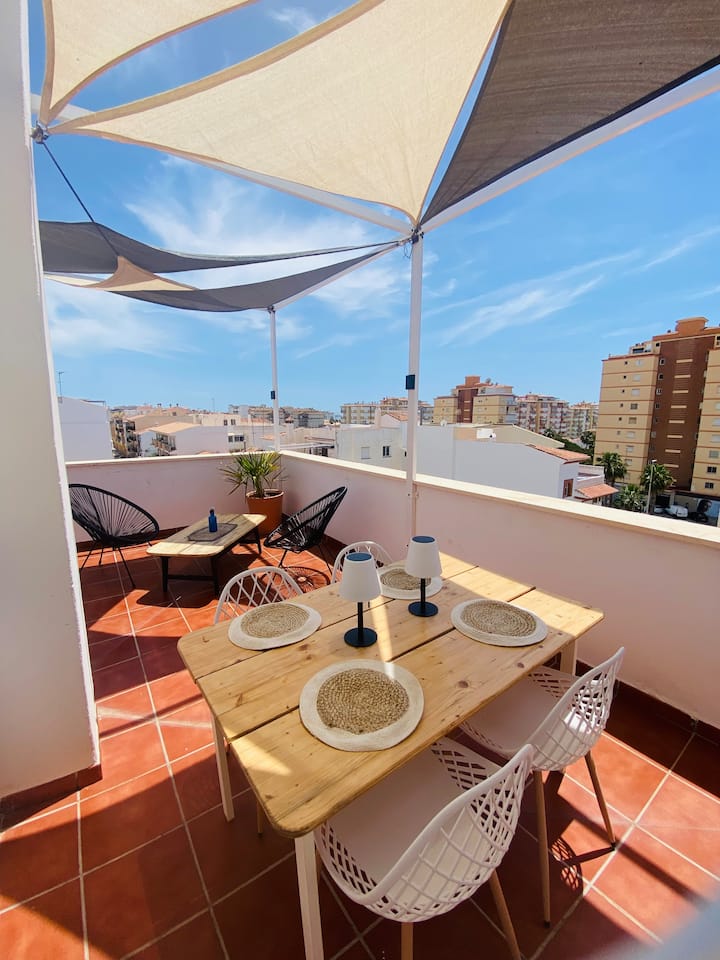 Duplex Avec Toit Terrasse Privé Et Vues - Torrox Costa