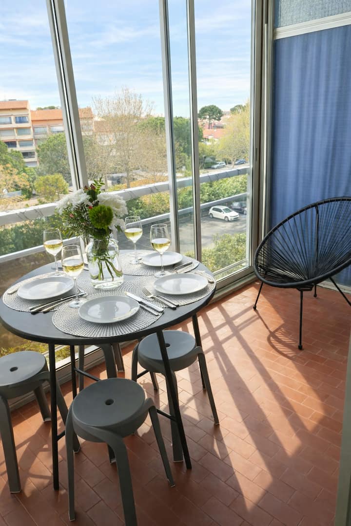 Appartement Lumineux Avec Balcon 5 Min De La Plage - Argelès-sur-Mer