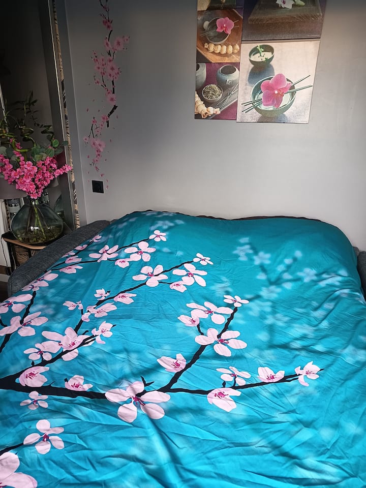 Studio Moderne Namasté Proche Acc & Douvrin – Wifi - Carvin