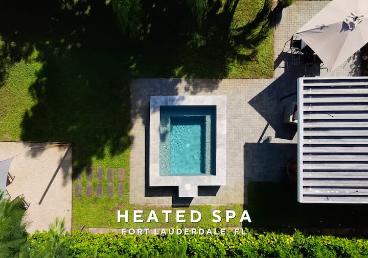 Private: Heated Plunge Pool Spa Retreat Bbq - Fll - Fort Lauderdale