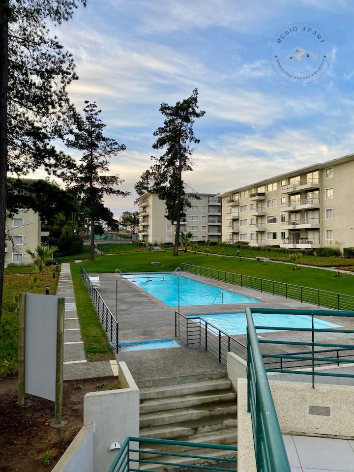 Departamento Hermoso Con Piscina - El Tabo