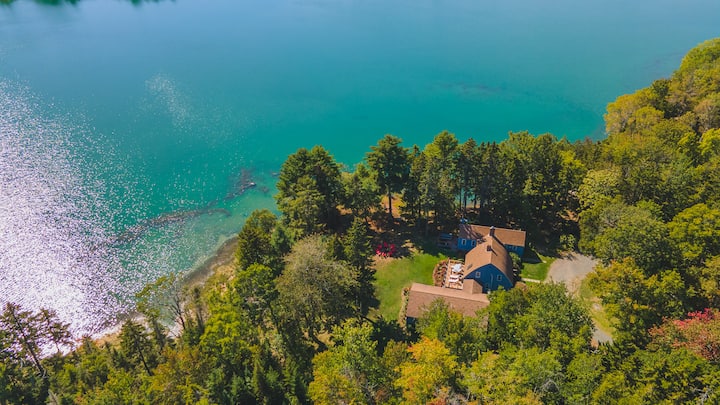 Oceanfront Home Secluded In Woods-schoodic Acadia - Acadia National Park
