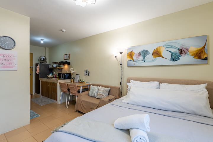 Cozy Studio Condo With Parking, Wifi & Netflix - Dumaguete