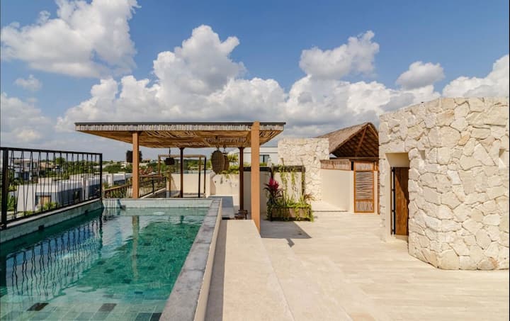 2 Br Big Apt/private Terrace & Pool/freebeachclub - Tulum