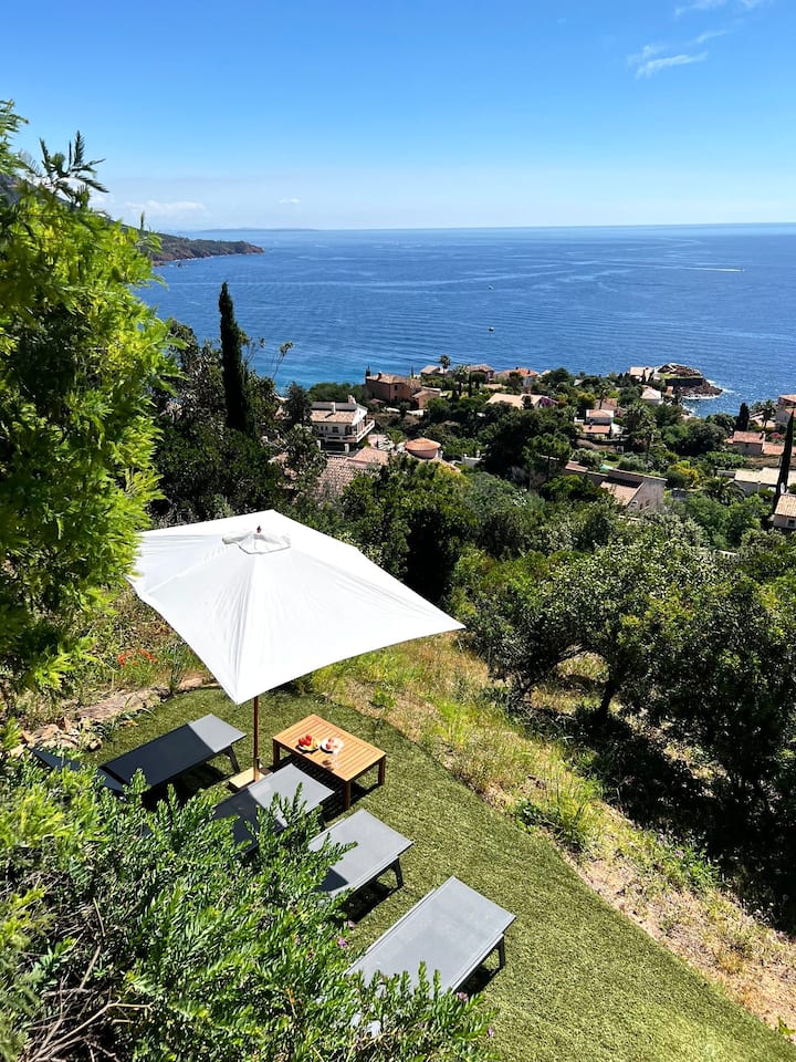 Villa Bohème Vue Mer, Jardin Privé Antheor - Saint-Raphaël