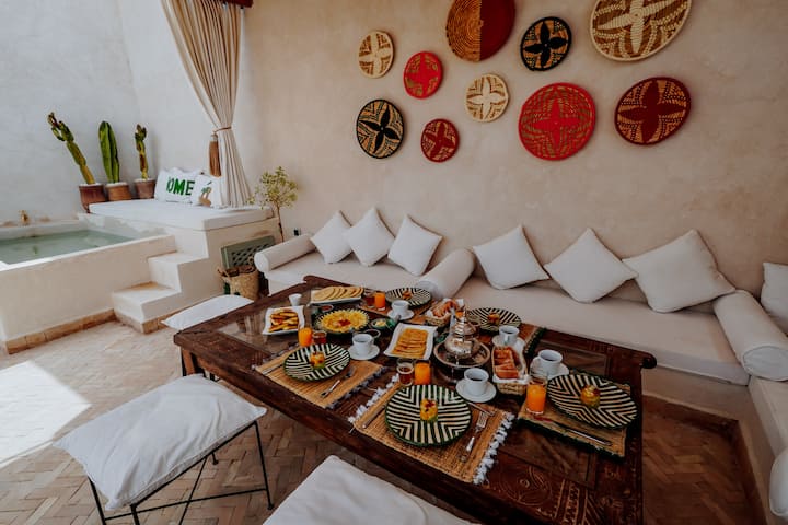 Dar Inara - Riad Privé Avec Rooftop & Staff - Marruecos