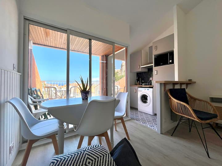 Joli T3, Terrasse Vue Mer, Parking - Collioure