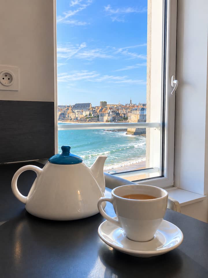 Vue Mer Sur Le Port Des Bas Sablons - Saint-Malo