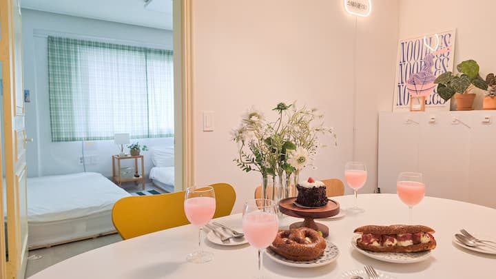 (할인중)태릉.공릉역4분#원자력병원#서울과학기술대학교#공리단길/최대6인/3bed/2room - 인창동