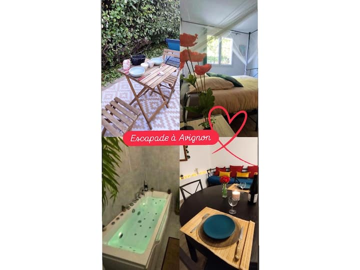 Escapade à Avignon Avec Jacuzzi (Parking Gratuit) - Le Pontet
