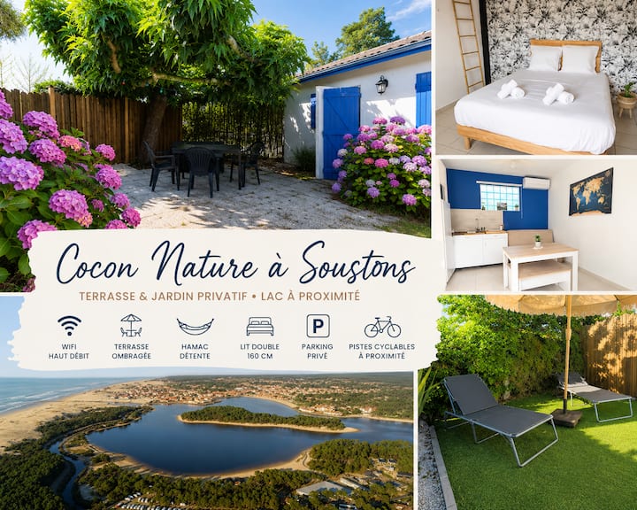 Cocon Nature à Soustons • Terrasse & Lac - Soustons