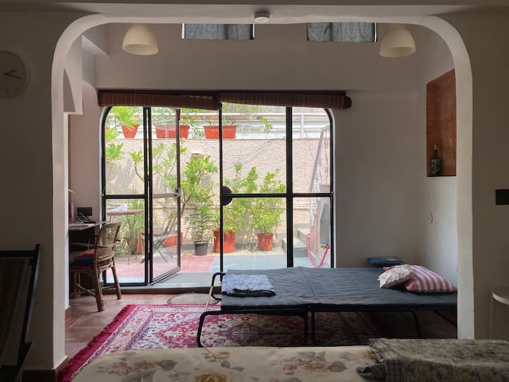 The Quaint Green Artsy Studio -