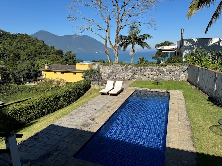 Piscina Com A Vista Mais Bonita Da Praia De Guaecá - São Sebastião
