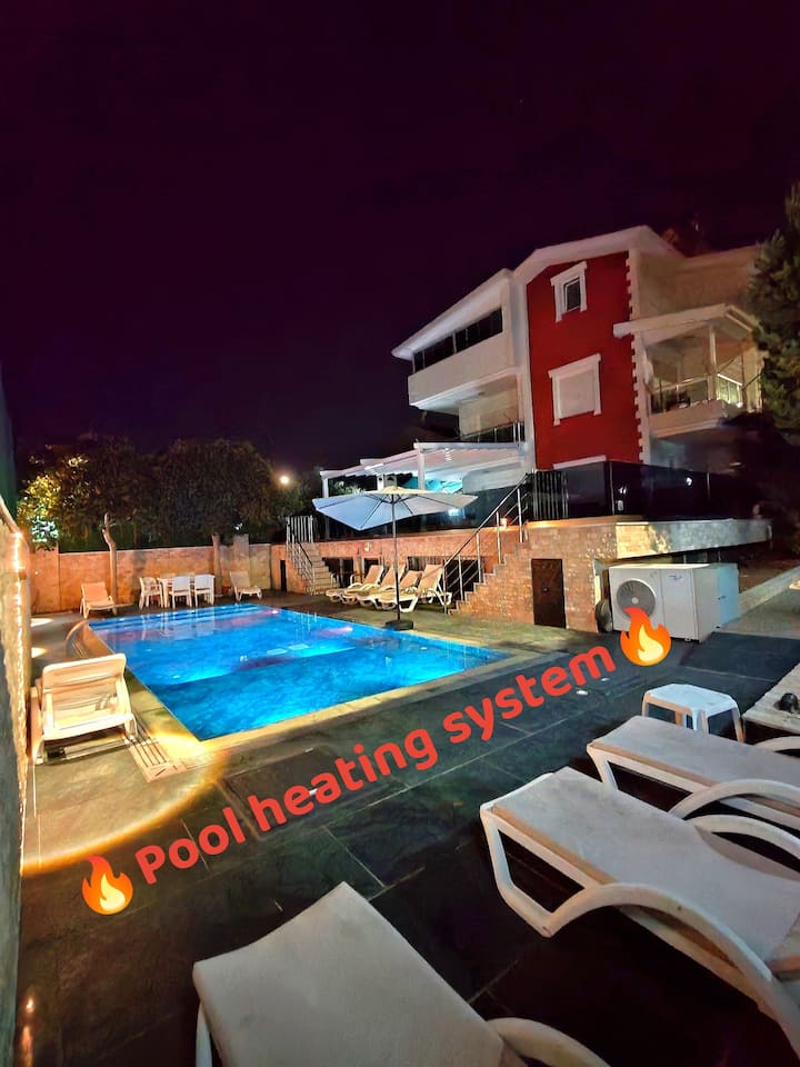 Luxury Villa With Heated Pool&sauna(halal Booking) - Serik