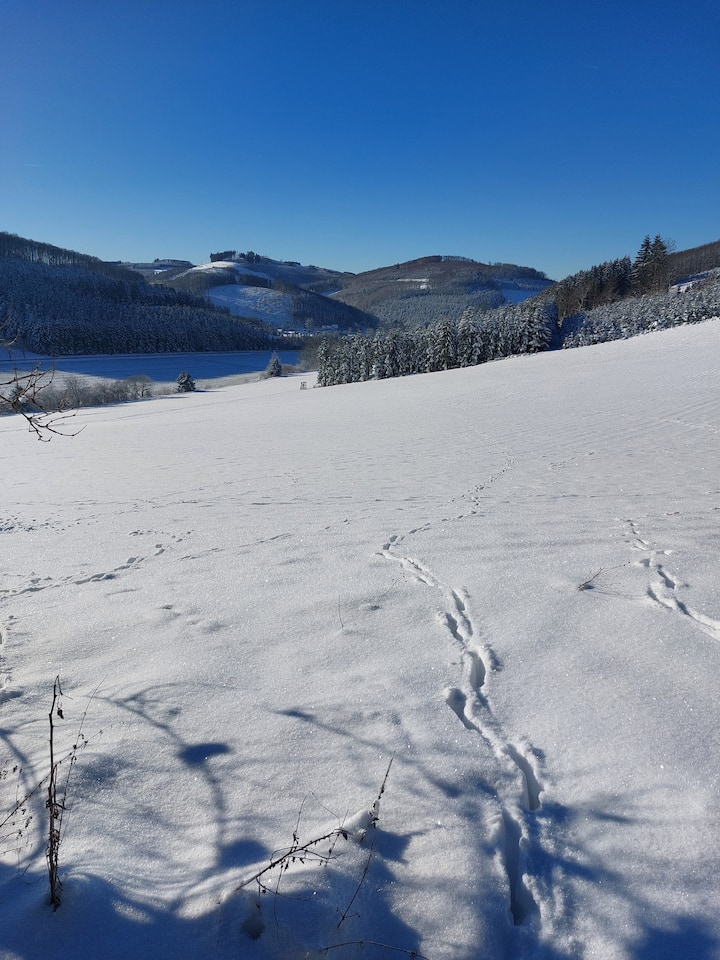 Gemütliche Dachgeschoss- Ferienwohnung Im Grünen - Wildewiese