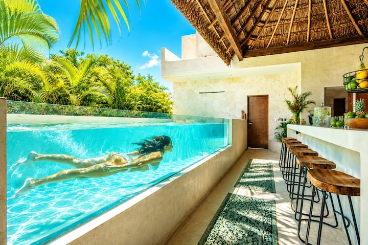 16 Pax 2 Pools, 3 Jacuzzis, Chef & Driver - Tulum