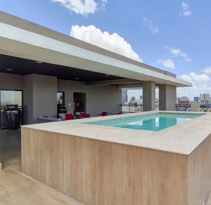 Modern Apt, 1bed, Pool And Gyms, Lobby 24h - Santo Domingo