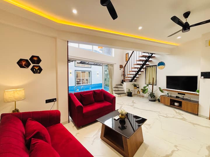 The White Villaa 4bhk Private Pool Villa - Alibag
