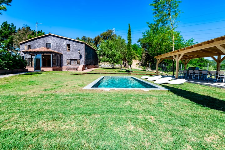 Mas Puig-piqué, Private Pool, Porche And Bbq - Breda