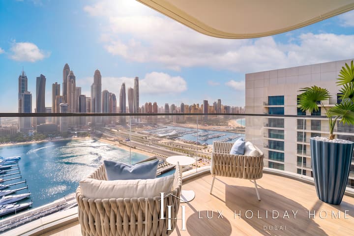 Lux | The Marina Vista Beachfront Suite 3 - Dubai
