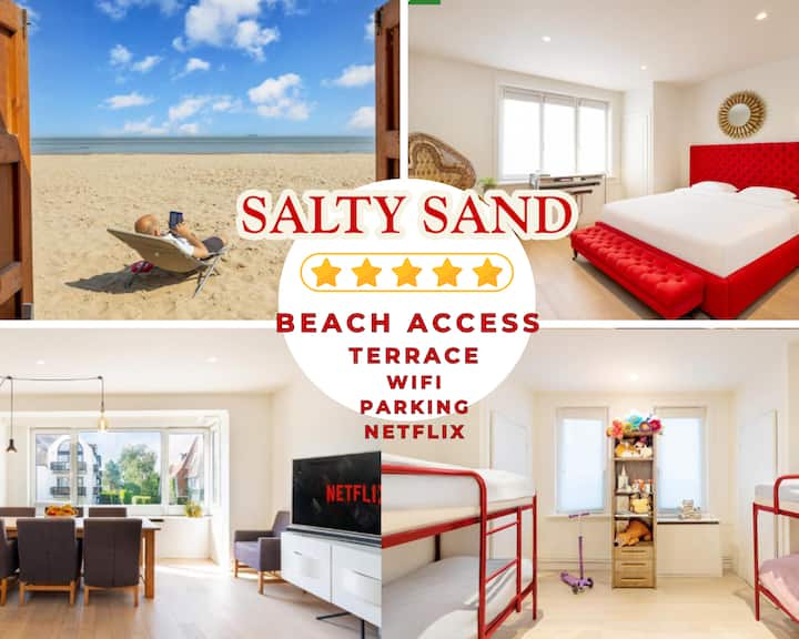 Salty Sand - Plage 1 Min, Luxe & Confort - Famille - ブルージュ