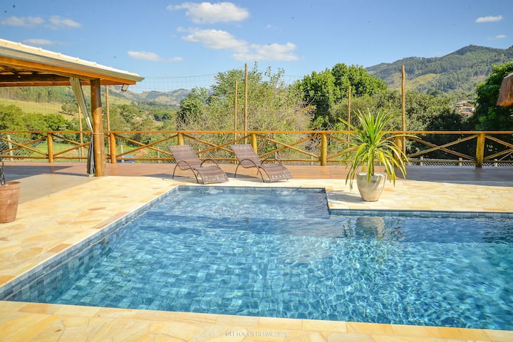Linda Chácara Com Piscina Climatizada. - Socorro