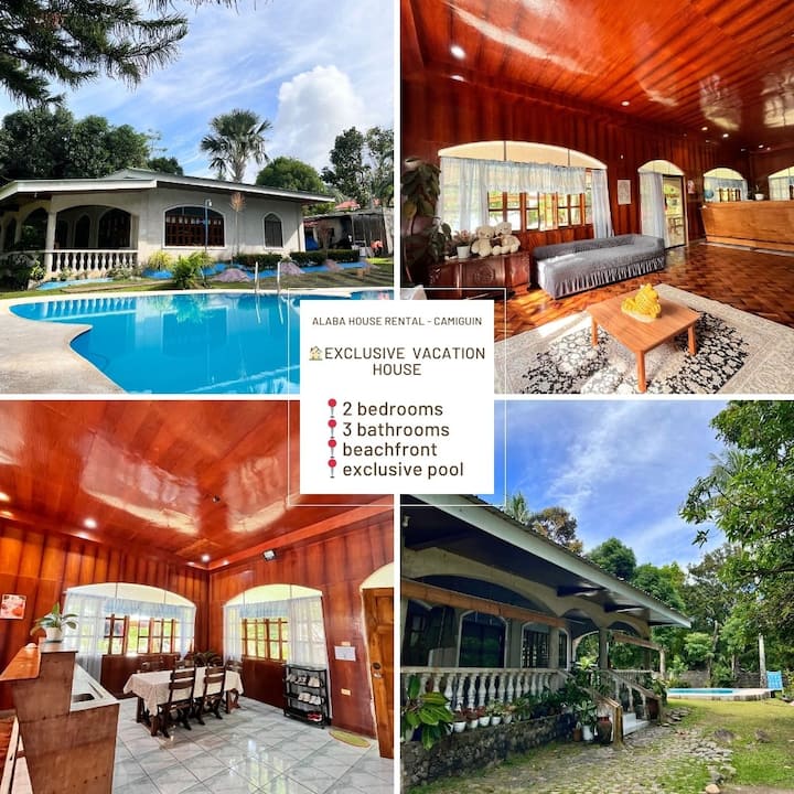 Exclusive Beachfront Vacation House With Pool - Camiguin