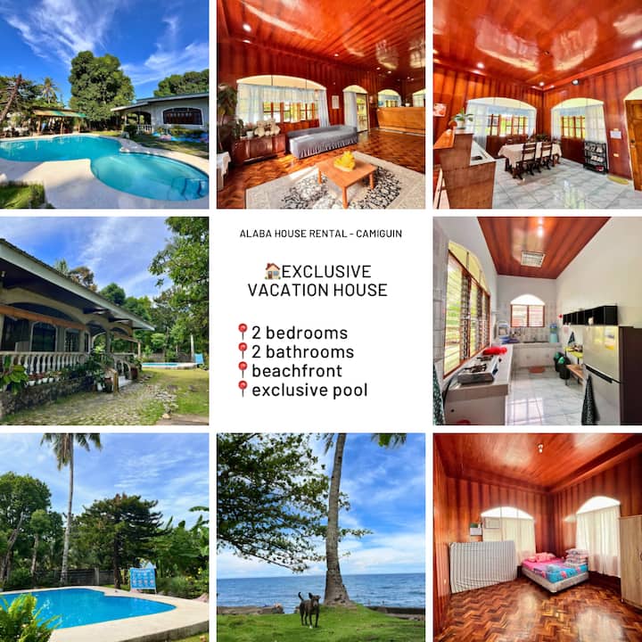 Exclusive Beachfront Vacation House With Pool - Philippines