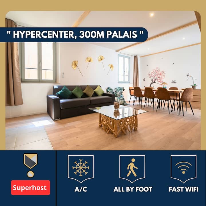 Le Piéton 301 : Balcon, Palais Et Plages à 300m - Cannes