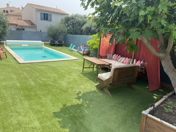 Maison Calme Avec Piscine - Rognac