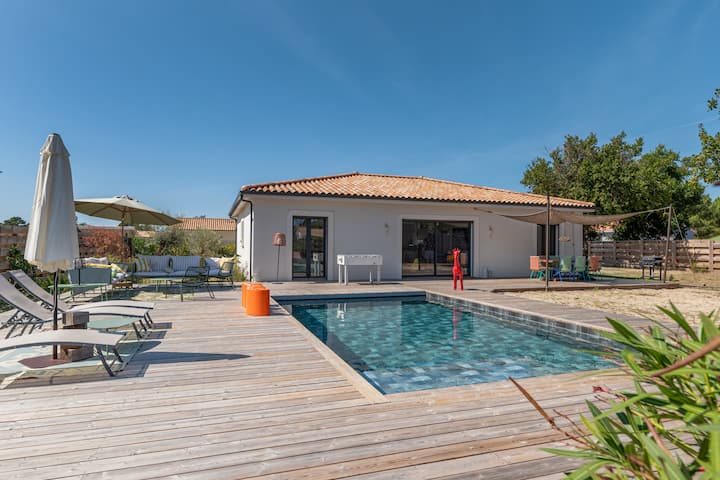 Villa Contemporaine Avec Piscine - Vendays-Montalivet