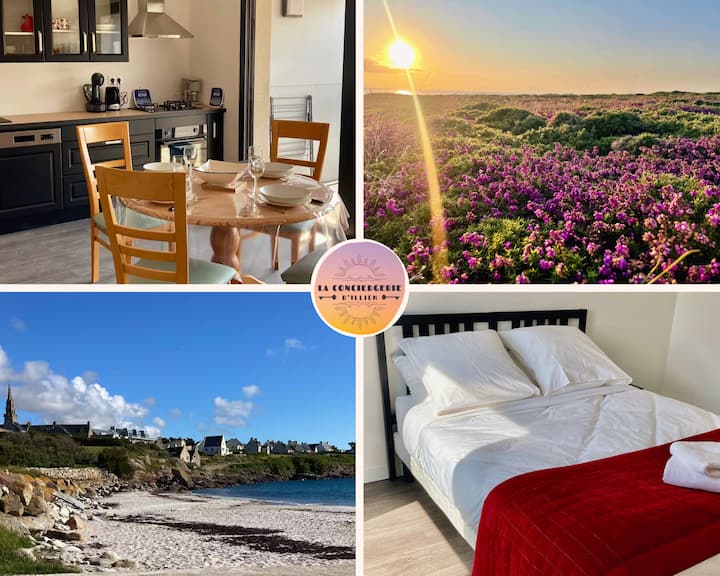 A L'abri Du Vent-t3 Neuf 3*, Wifi, Parking - Porspoder