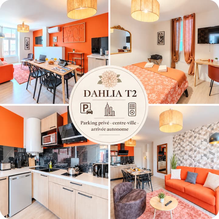 Dahlia 24p Parking & Ac Roanne Town Centre - Roanne