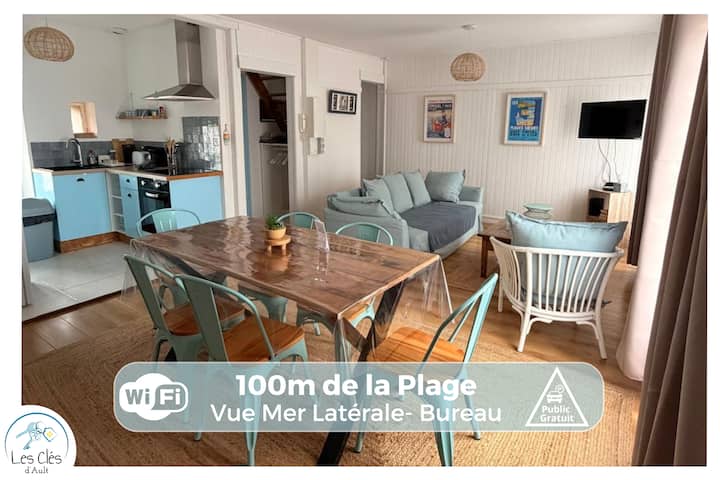 23- Duplex Mouette Bleue - Plage - Parking Gratuit - Eu