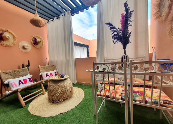 Paisible 1 Suite Terrasse, Plein Centre De Gueliz - Marrakesh