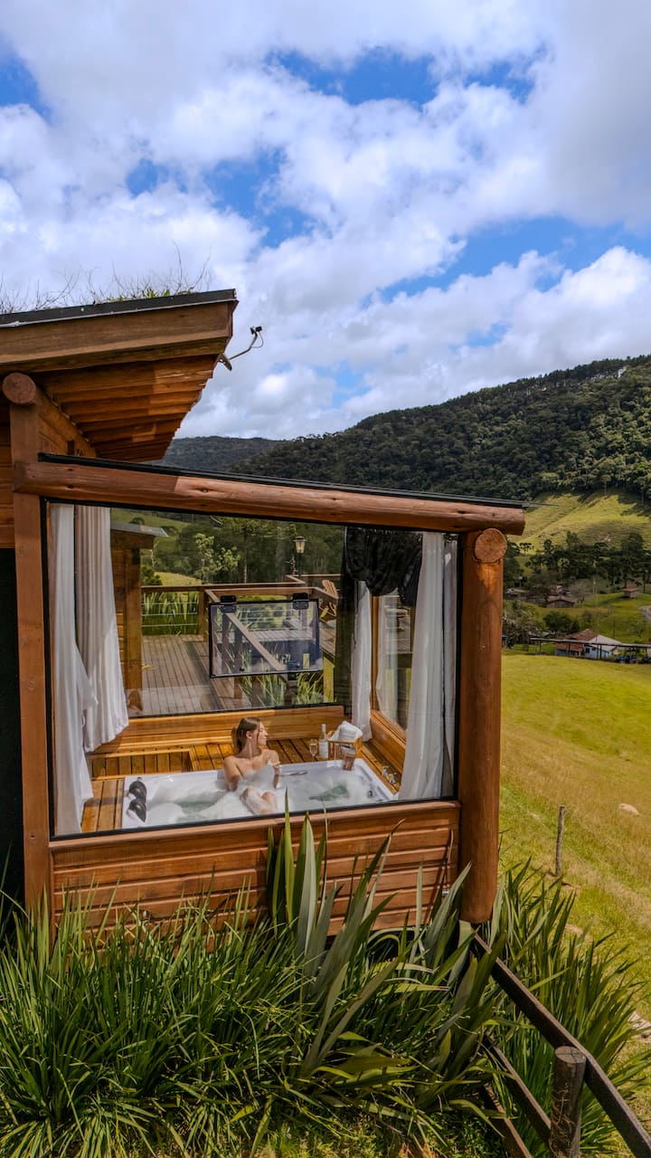 Cabana Romântica Com Hidromassagem - Bom Retiro