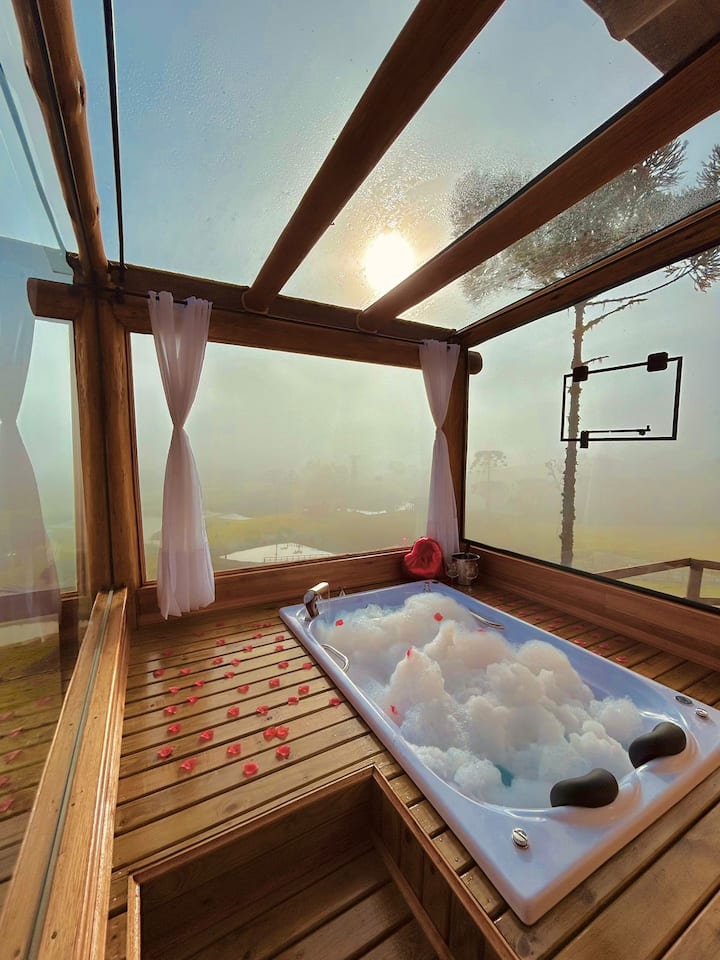 Cabana Romântica Com Hidromassagem - Bom Retiro