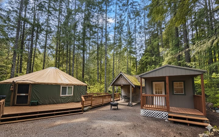 Lake Cushman - Luxury Yurt & Bunkhouse In Onp! Evs - Hoodsport, WA