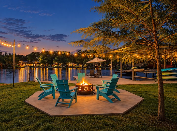 Waterfront Blissful Getaway/firepit/kayaks/games - Seguin, TX