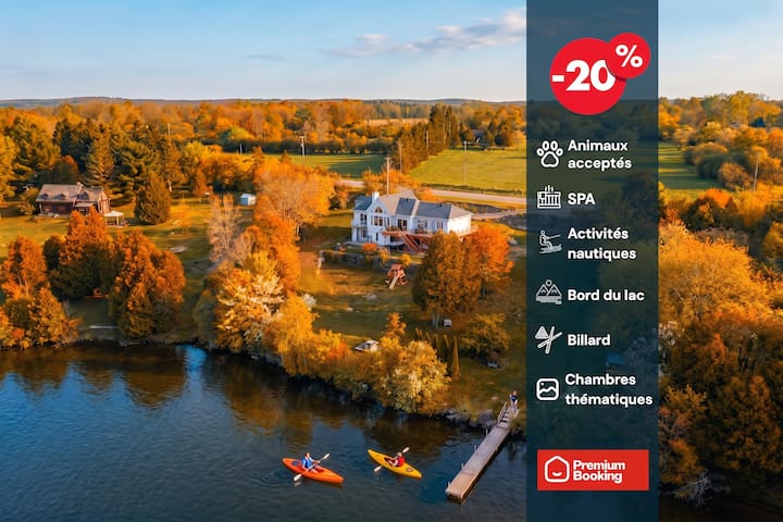 Hollywood | Spa, Plage Privée, Kayak | Jeux - Laurentides
