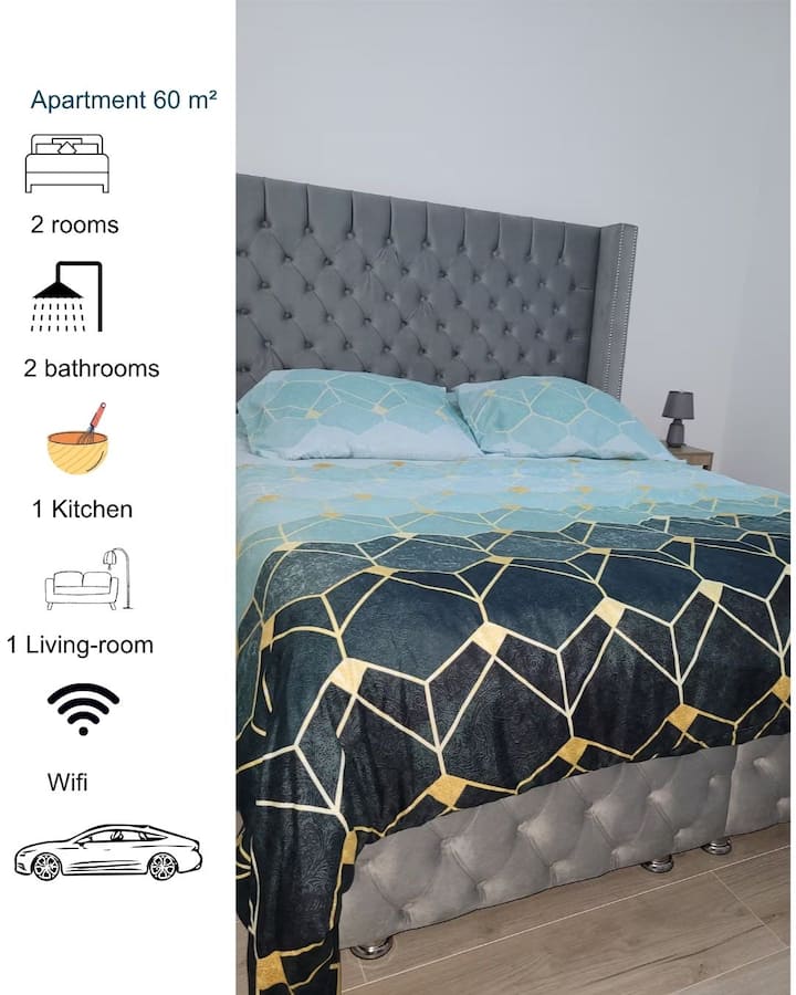 Appartement Proche Du Métro + Parking Chez Céline. - Sarcelles