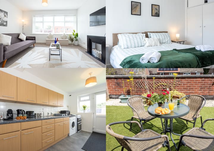 Manchester Airport - Rooftop Terrace -Free Parking - Stockport