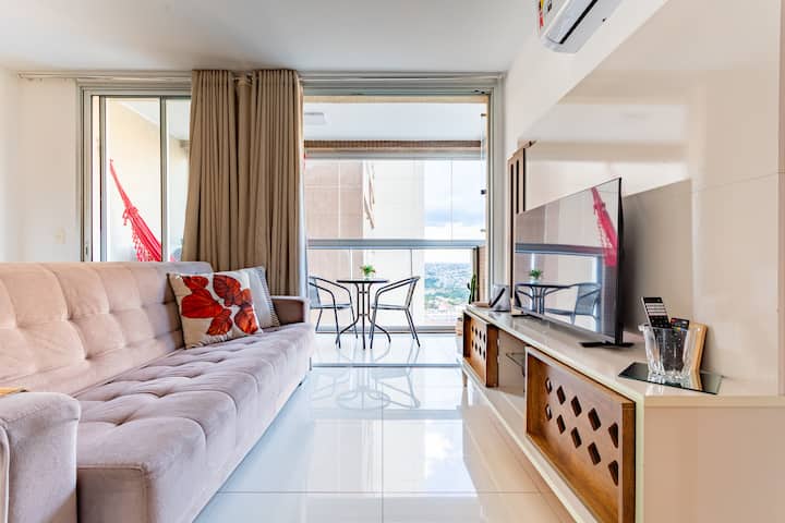 Apt Luxo Com Vista Belíssima, 2 Suítes - Df Plaza - Brasilia