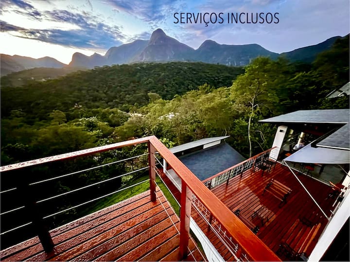 Casa Em Araras Com Serviço E Vista Deslumbrante! - Petrópolis