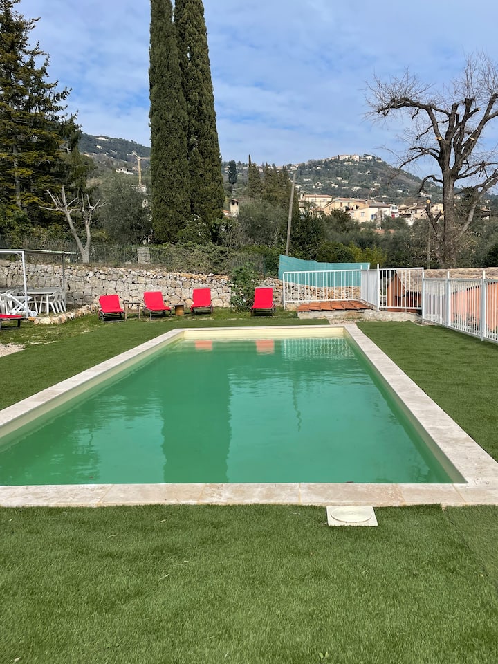 Maison 14personnes Piscine 
Cote D’azur 25kmcannes - Peymeinade